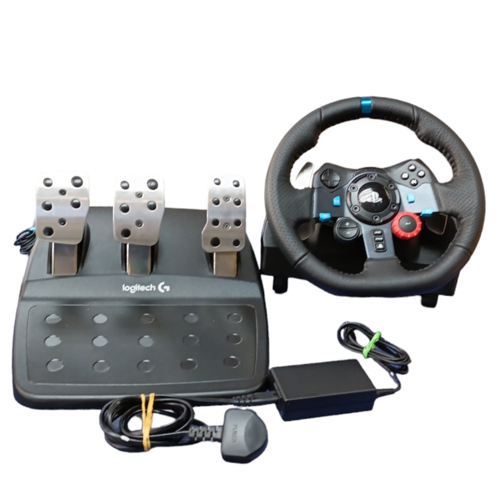 Used Logitech G29 Steering Wheel & Pedal Set - Own4Less